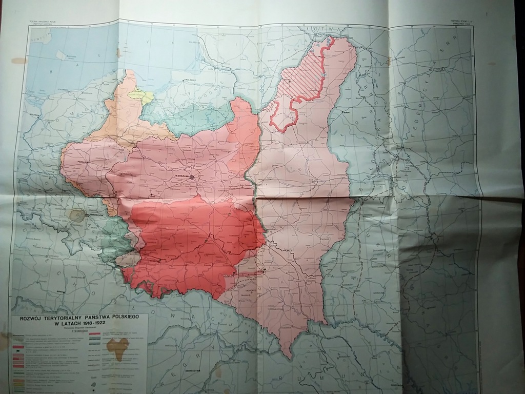 Rozwój teryt państwa Polskiego 1918-1922 mapa - 11445631829 - oficjalne ...