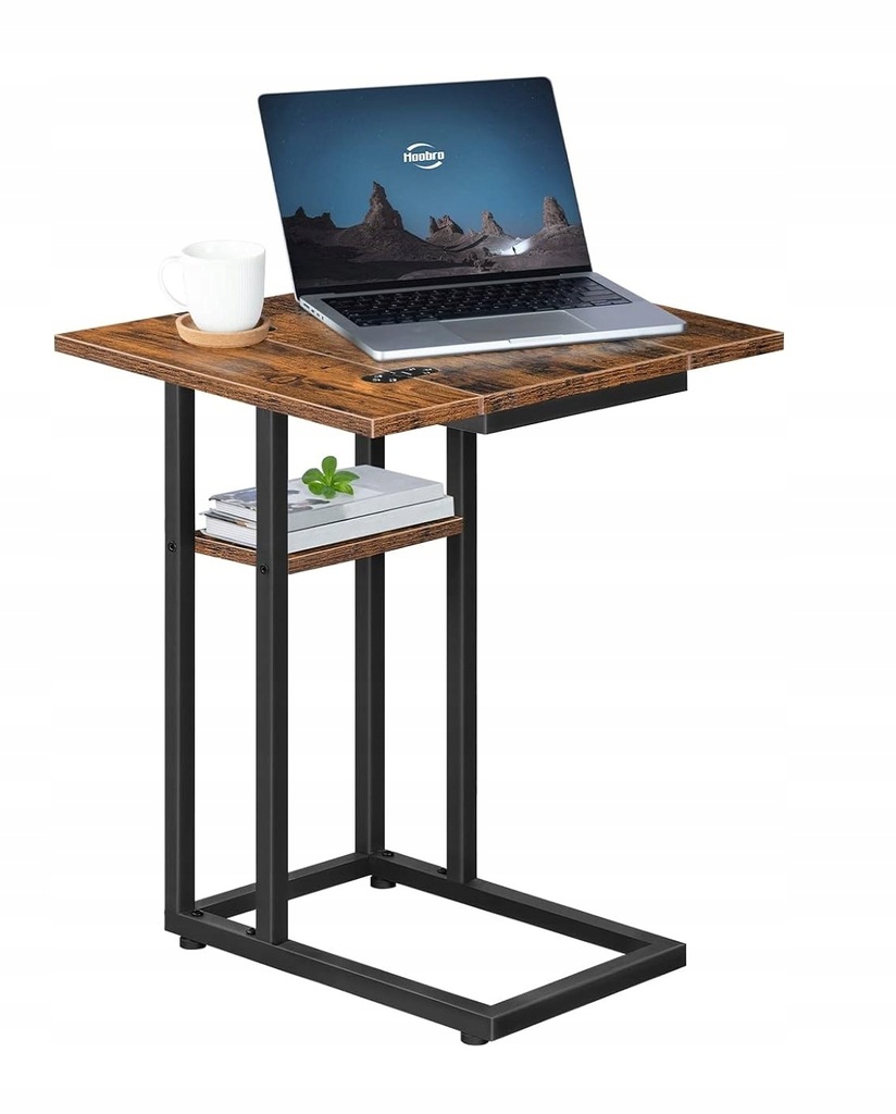 BIURKO STOLIK POD LAPTOPA SKŁADANE LOFT VINTAGE - 14662335425 ...