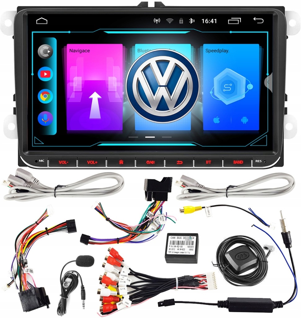 RADIO NAWIGACJA 9" do VW TIGUAN TOURAN RABBIT BORA - 13236504746 ...