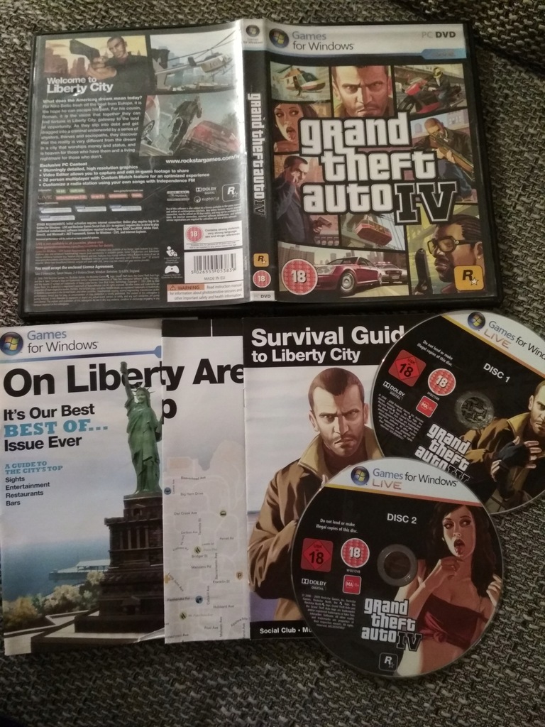 GRAND THEFT AUTO 4 IV GTA PC DVDBOX - 11772662322 - oficjalne archiwum ...