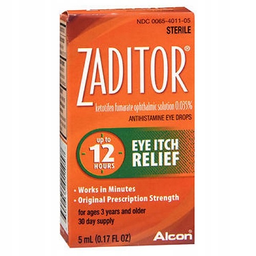 Alcon Zaditor Eye Itch Relief Drops, 5 ml - 12649184047 - oficjalne ...