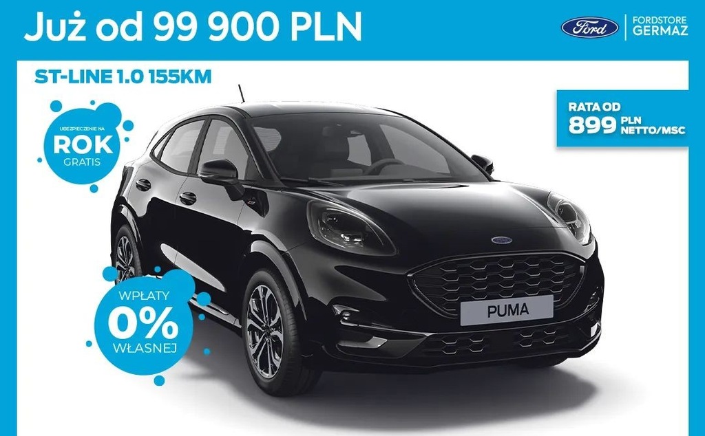 Ford Puma ST-Line 1.0 EcoBoost Hybrid 155KM za... - 14642389815 - oficjalne archiwum Allegro