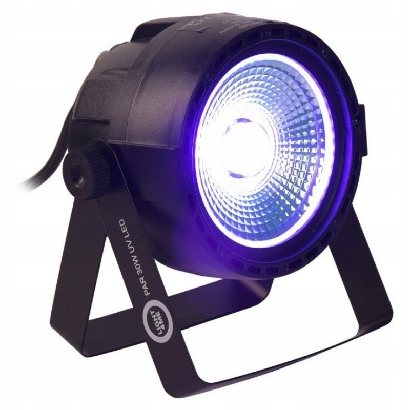 Reflektor ultrafioletowy LED PAR dyskotekowy estradowy LIGHT4ME PAR 30W ...
