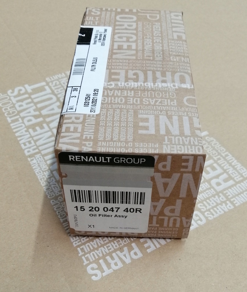 Renault OE 152004740R filtr oleju skrzyni edc DW6 - 11226901204 ...