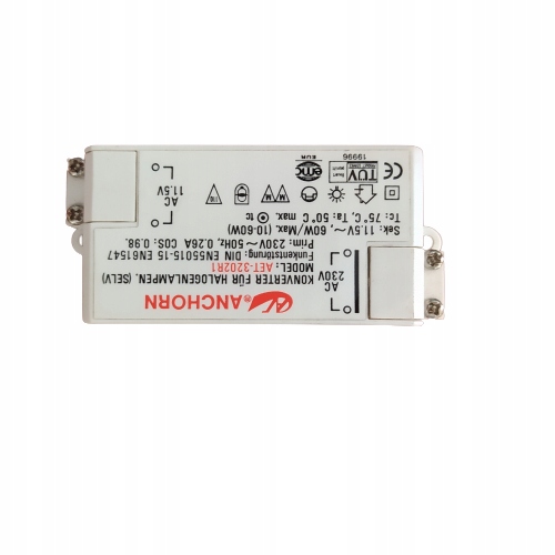 Transformator elektroniczny 12V 60W małe wymiary - 12374992196 ...