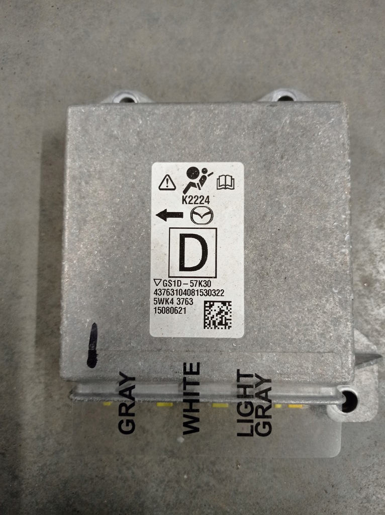 MAZDA 6 GH SENSOR MODUŁ PODUSZEK AIRBAG GS1D-57K30 - 15242254474 ...