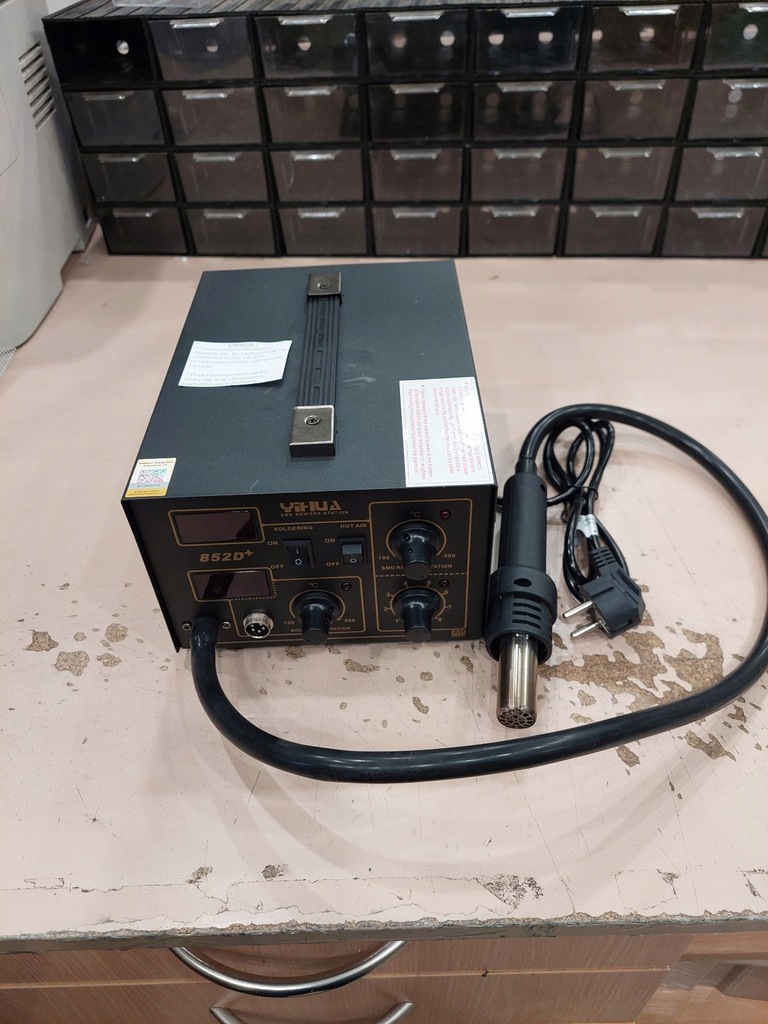 Spawarka do plastiku YIHUA 852D+ z wyposażeniem - 14219195730 ...