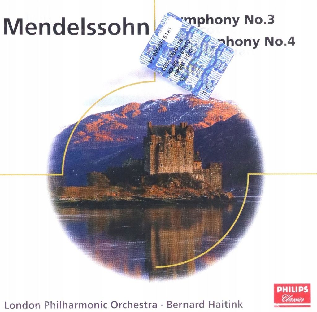 BERNARD HAITINK: MENDELSSOHN: SYMPHONIES NOS 3+4 C - 12369309635 ... BERNARD HAITINK: MENDELSSOHN: SYMPHONIES NOS 3+4 C - 12369309635 ...