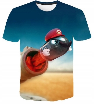 T-Shirt Koszulka Super Mario Bros Bajka r.120 - 10683265743 - oficjalne ...