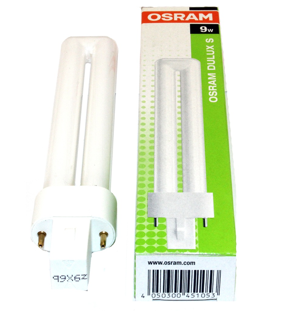 OSRAM ŚWIETLÓWKA KOMPAKTOWA DULUX S G23 9W/835 - 13612879380 ...