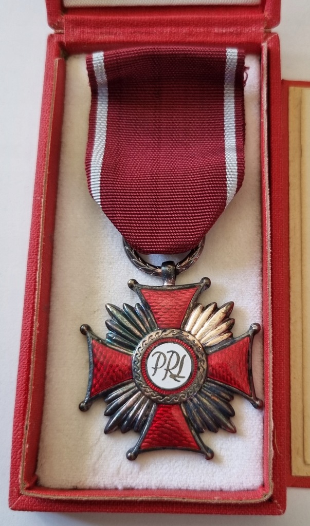 MEDAL - ODZNACZENIE - SREBRNY KRZYŻ ZASŁUGI PRL + NADANIE + PUDEŁKO - 15011985299 - oficjalne ...