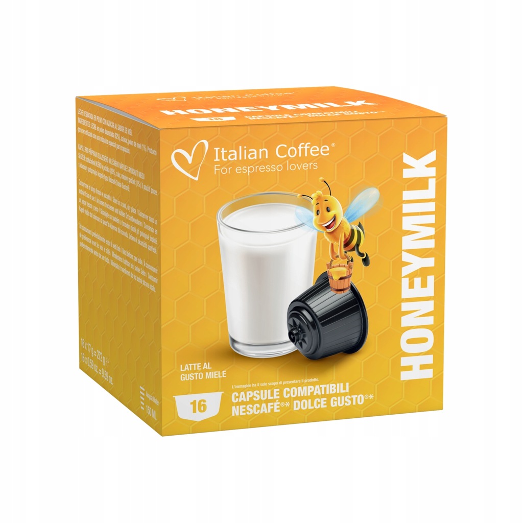 HONEYMILK Napój z miodem kapsułki do Dolce Gusto - 10544483749 - oficjalne archiwum Allegro