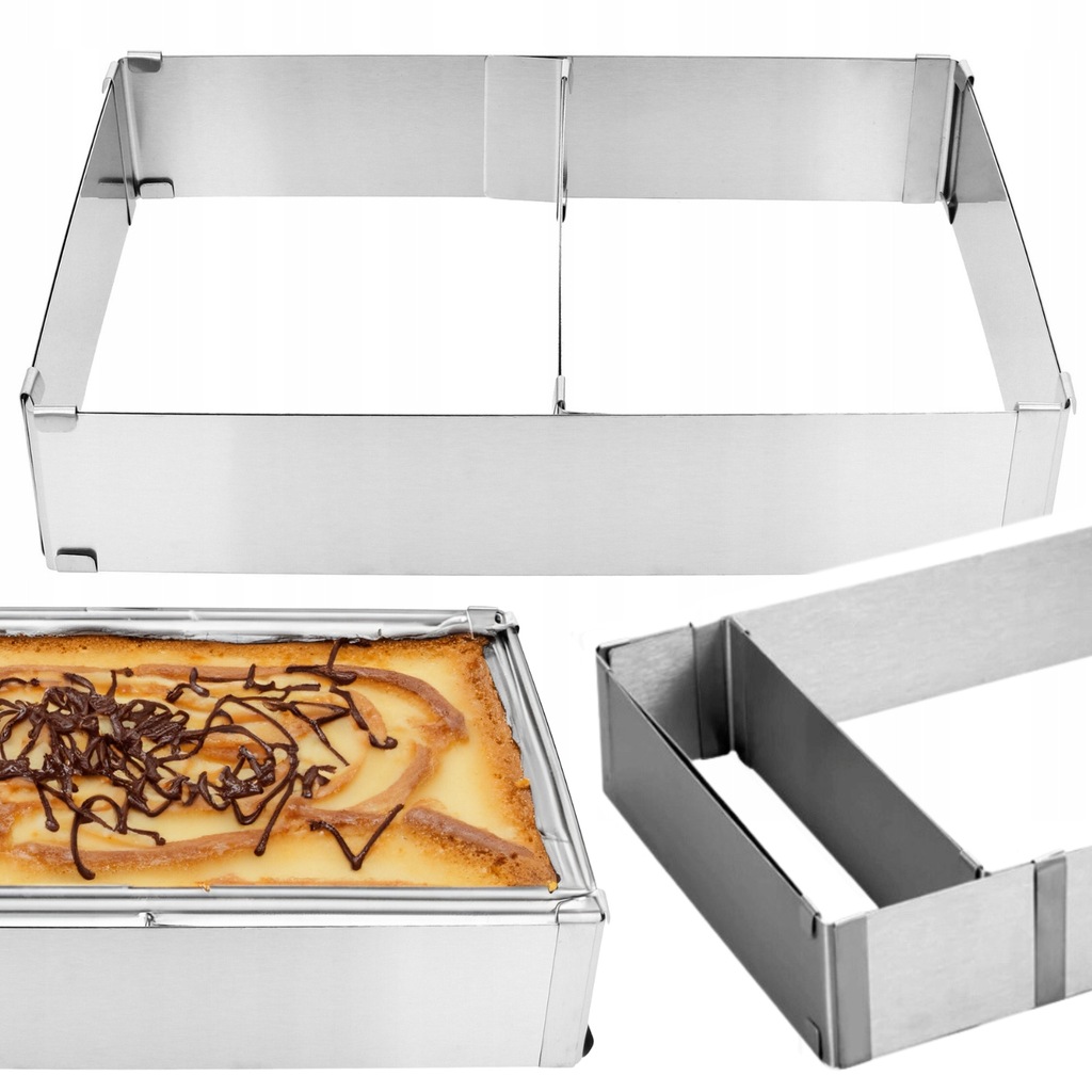 REGULOWANA FORMA PROSTOKĄTNA RANT DO TORTU 5CM - 13966183712 ...