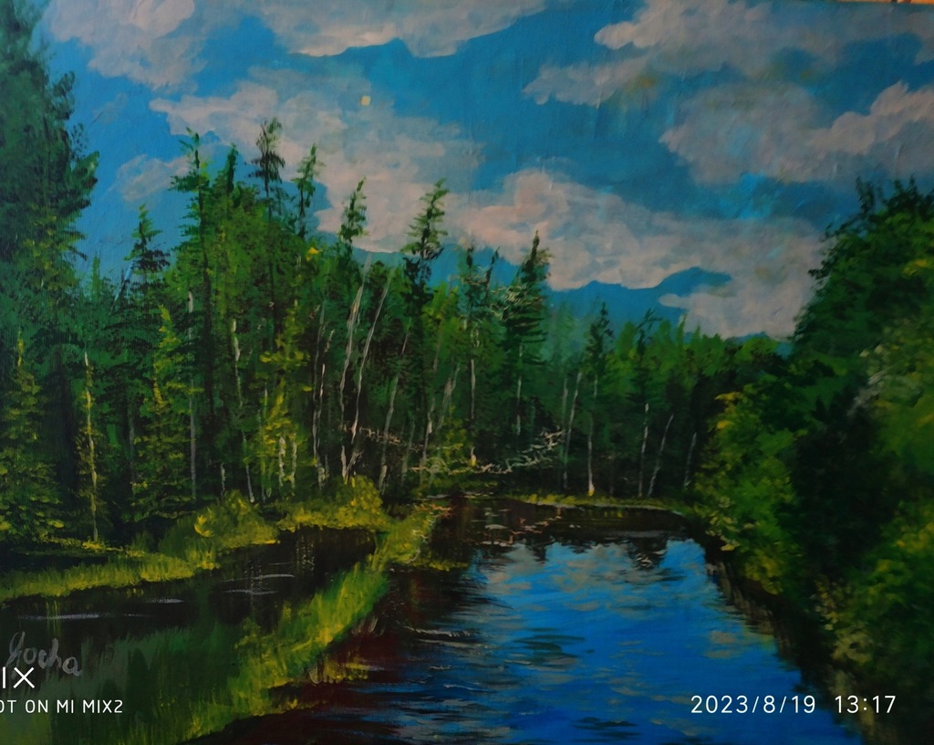 LAS, ROZLEWISKO, obraz olejny, Galeria Gochy - 14188320051 - oficjalne ...