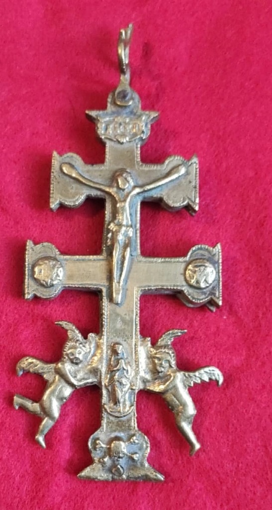 Unikat KRZYŻ Karawaka Caravaca XIX WIEK rarytas - 9944553886 ...