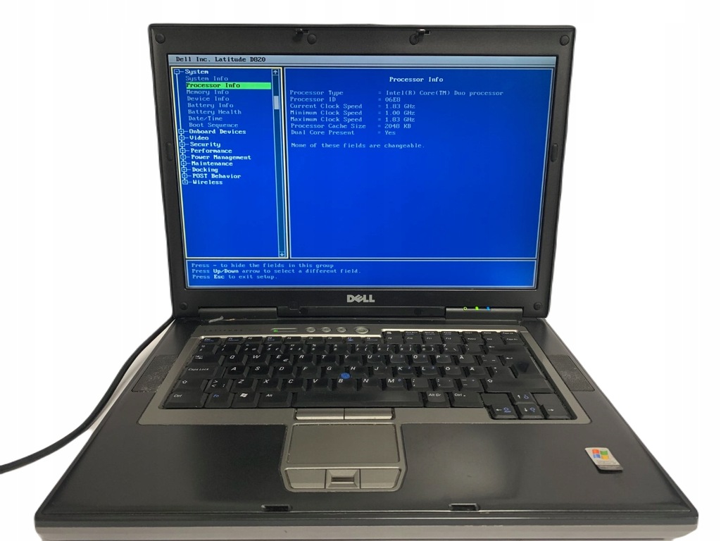 Dell Latitude D820 C2D 1GB BIOS OK XL86 - 11912265271 - oficjalne ...