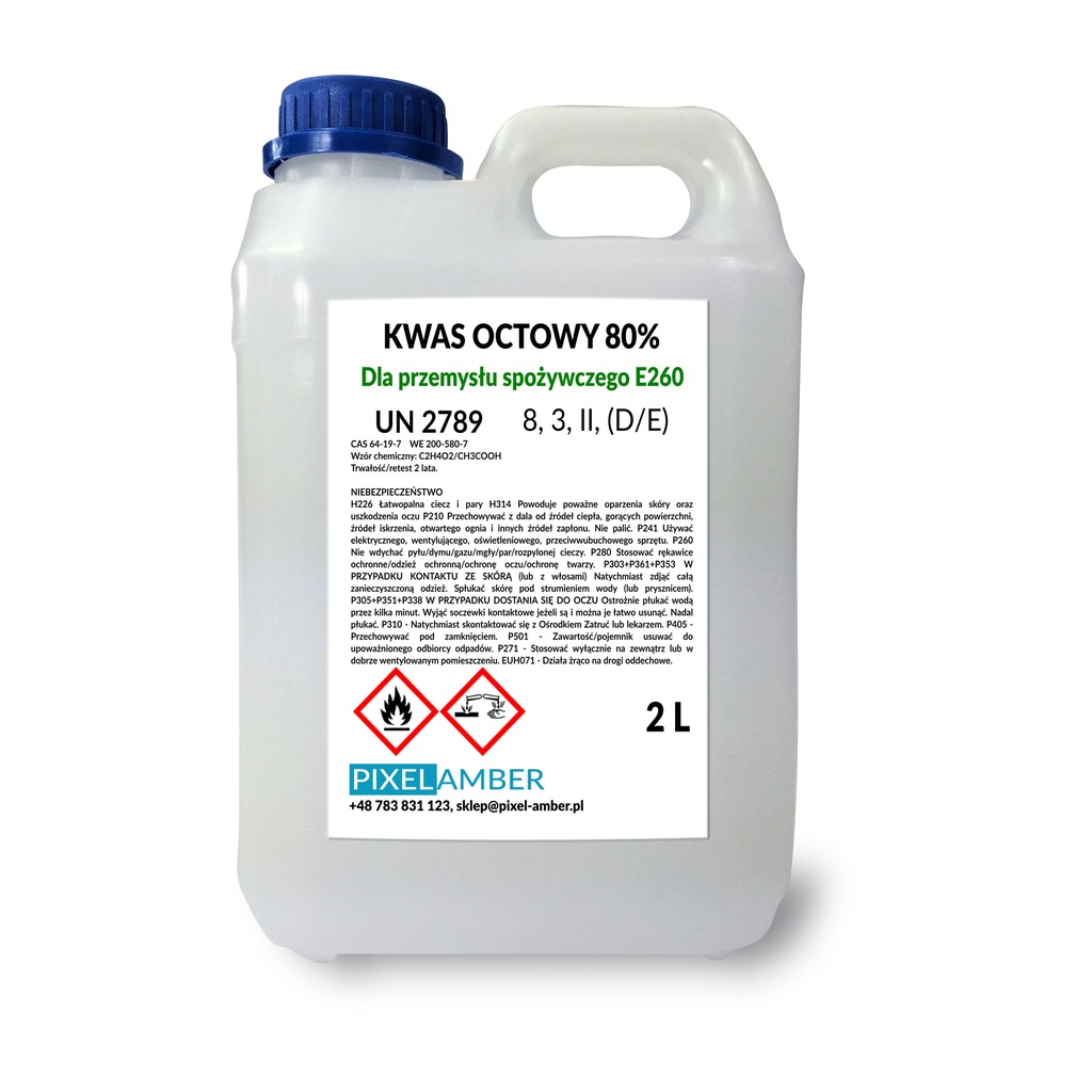 KWAS OCTOWY 80% Spożywczy E260 - 2L - 12166767497 - oficjalne archiwum ...