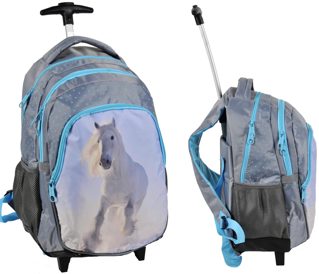 PLECAK NA KÓŁKACH Z KONIEM KONIE DLA DZIEWCZYNY - 6911529113 - oficjalne archiwum Allegro