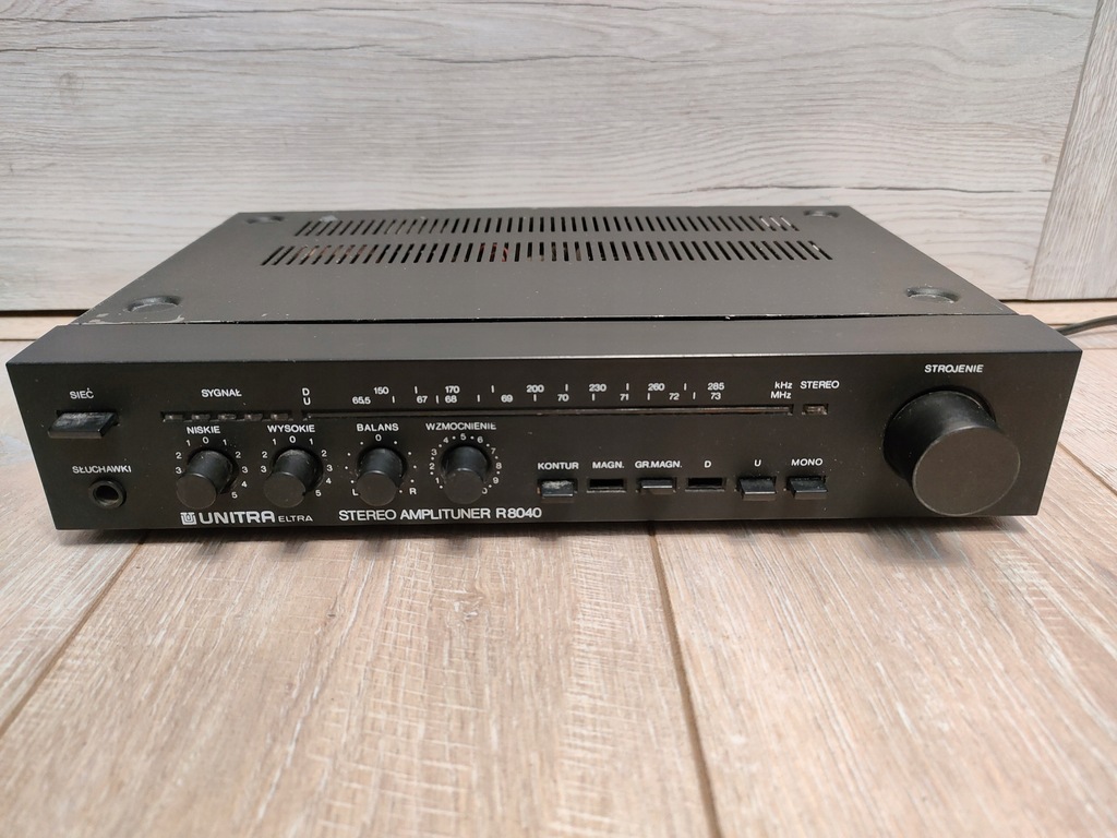 Unitra Amplituner R 8040 Czarny OKAZJA! DO SERWISU - 13195596074 ...