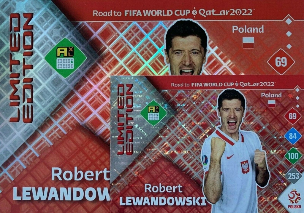 ROAD TO QATAR 2022 LIMITED XXL- Robert Lewandowski - 12050233902 - oficjalne archiwum Allegro