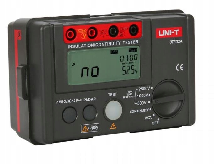 Miernik rezystancji izolacji cyfrowy UNI-T 2500V - 8276016049 - oficjalne archiwum Allegro