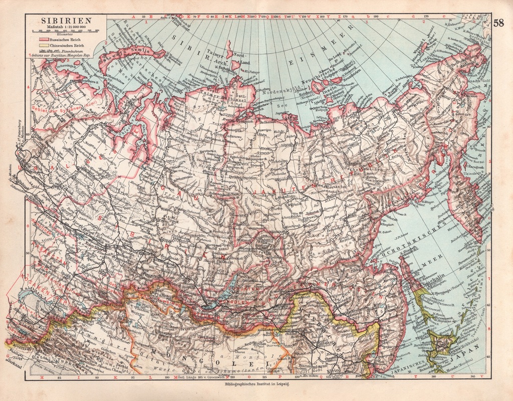 SYBERIA KAMCZATKA SACHALIN. MAPA 1928 rok ORYGINAŁ - 8753921794 ...