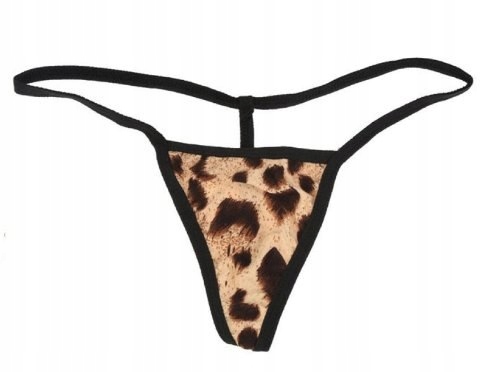 SEXY MINI MICRO STRINGI KUSZĄCE PANTERKA SEKSOWNE - 11730191932 ...