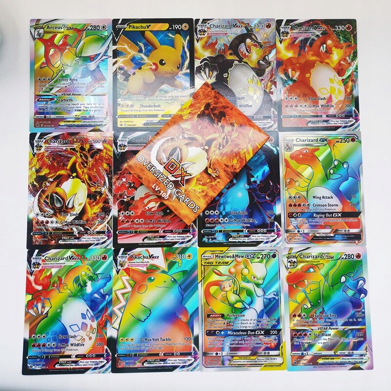 Duże karty Pokemon Vstar Pack Pikachu Mewtwo Chari - 12916994900 ...