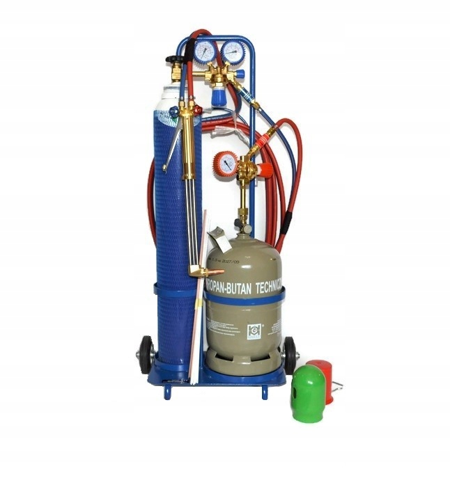 Zestaw do cięcia Palnik Gazowy Sherman wózek butle - 12682631489 ...