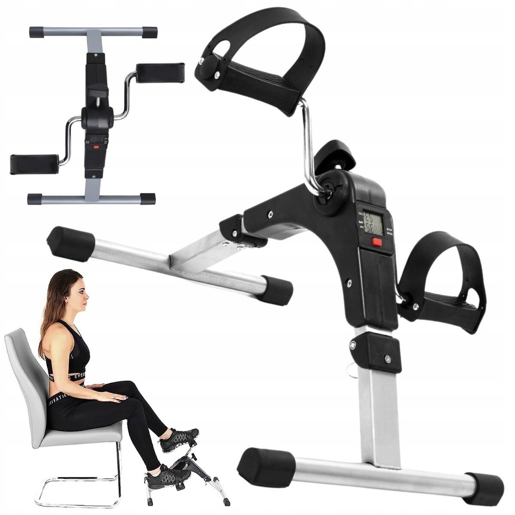 ROWEREK TRENINGOWY 2W1 SKŁADANY MINI Z LICZNIKIEM REHABILITACYJNY ...