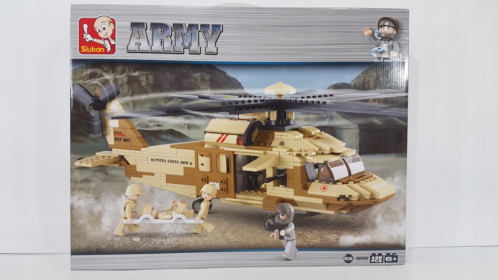 KLOCKI HELIKOPTER WOJSKOWY 439 el (nie LEGO, COBI) - 7668023582 ...