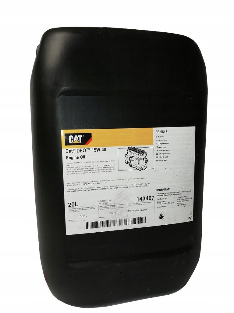 CAT OLEJ SILNIKOWY 15W40 DEO 3E9848 - 9292842668 - oficjalne archiwum ...