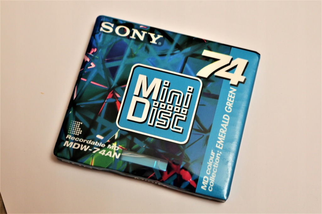 Minidisc mini disc SONY EMERALD GREEN 74 - 12840869225 - oficjalne ...
