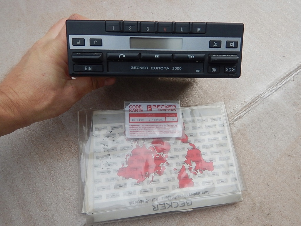 radio w124 mercedes w201 becker europa 2000 - 8915737110 - oficjalne ...