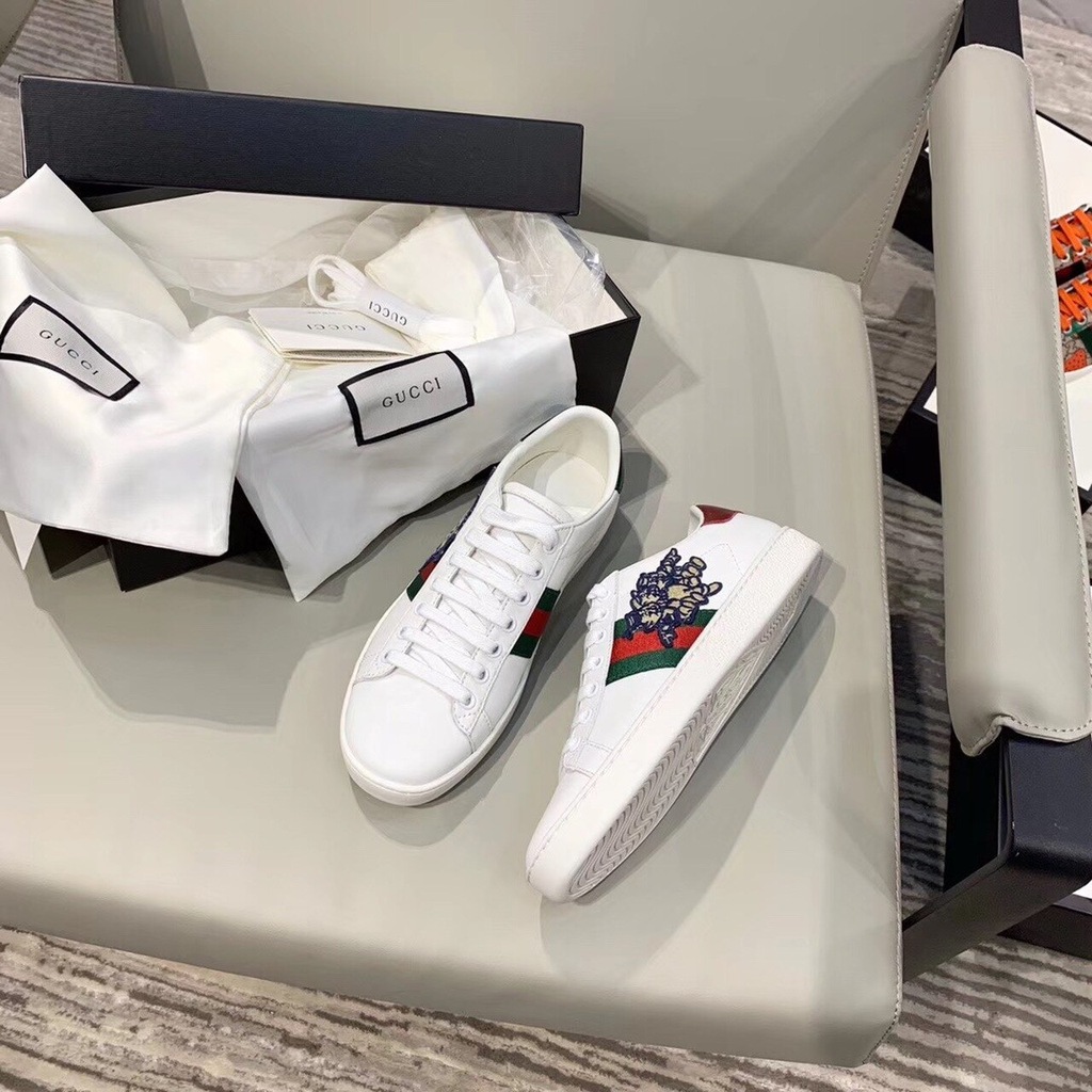 Gucci Ace Sneaker Three Little Pigs Calfskin White - 13363609783 ...