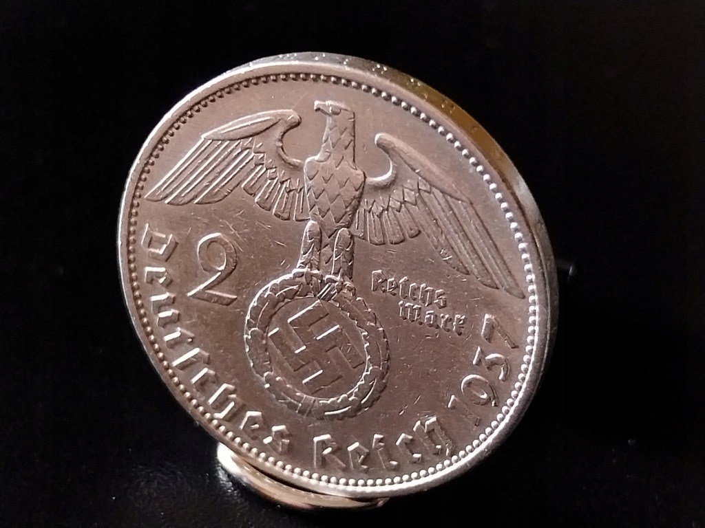 Moneta 2 Reichsmark z 1937r. III Rzesza Srebro !!! - 13621451214 ...