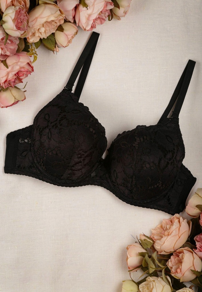 Born2Be Czarny Biustonosz damski 95C Full Cup - 13813098297 - oficjalne ...