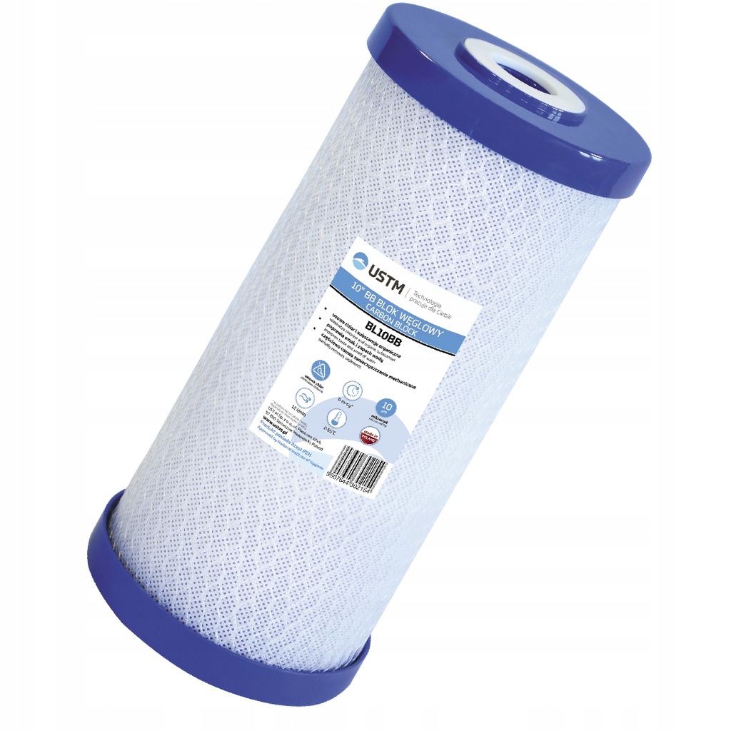 Wkład węglowy - blok 10" USTM Big Blue BL10BB - 13481822194 - oficjalne archiwum Allegro
