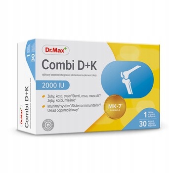 Vitamin Combi D+K Dr.Max 2000IU x 30kaps - 13178276598 - oficjalne ...