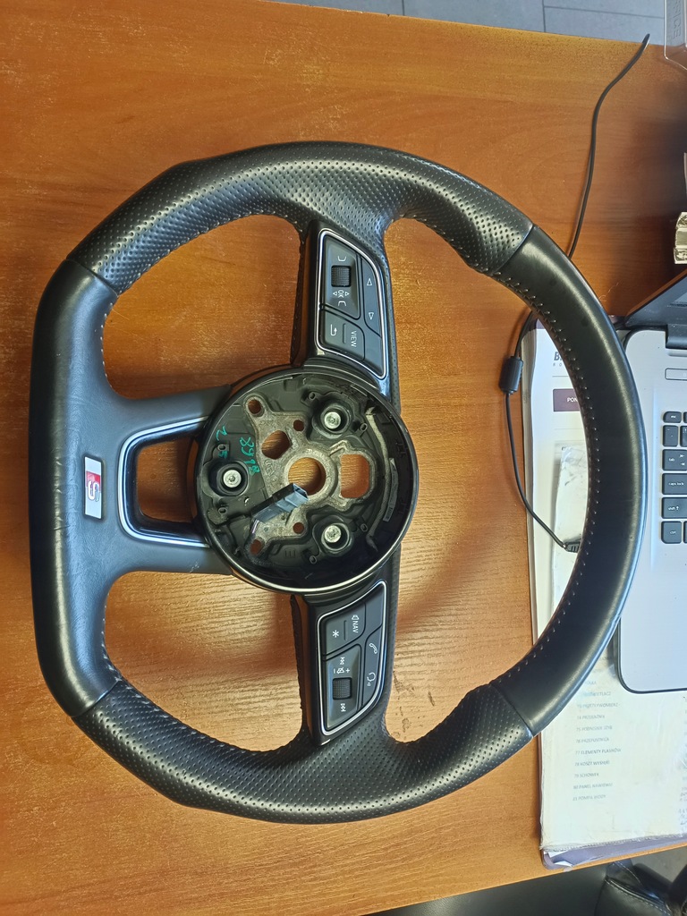 AUDI A3 S3 8V LIFT A4 S4 B9 A5 8W S5 S-LINE KIEROWNICA ŚCIĘTA ŁOPATKI F1 - 15278999039 ...