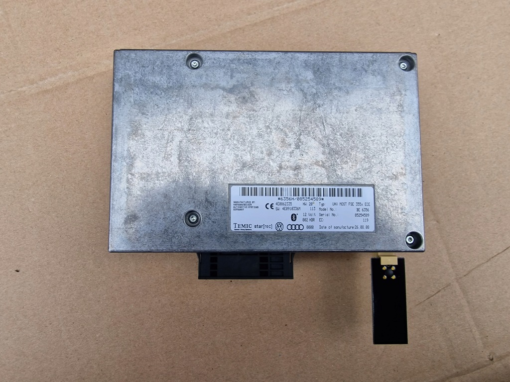 AUDI A6 C6 Moduł Bluetooth 4E0862335 4E0910336M - 12694300052 - oficjalne archiwum Allegro