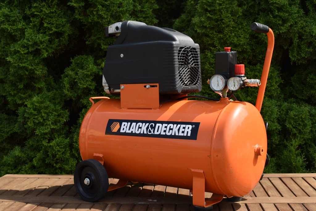 BLACK&DECKER KOMPRESOR OLEJOWY 50l 8bar - 12417237474 - oficjalne archiwum Allegro