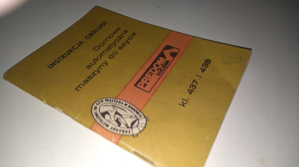 INSTRUKCJA Maszyna PREDOM- ŁUCZNIK kl. 437 i 438 - 7910326815 ...