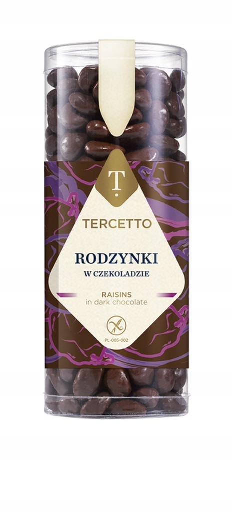 Rodzynki w Czekoladzie Deserowej 210g Bezglutenowe - 9624867710 - oficjalne archiwum Allegro