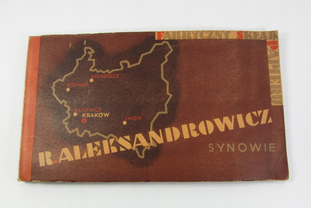 R. ALEKSANDROWICZ Katalog reklamowy papieru – przed 1939 - 14862845756 ...
