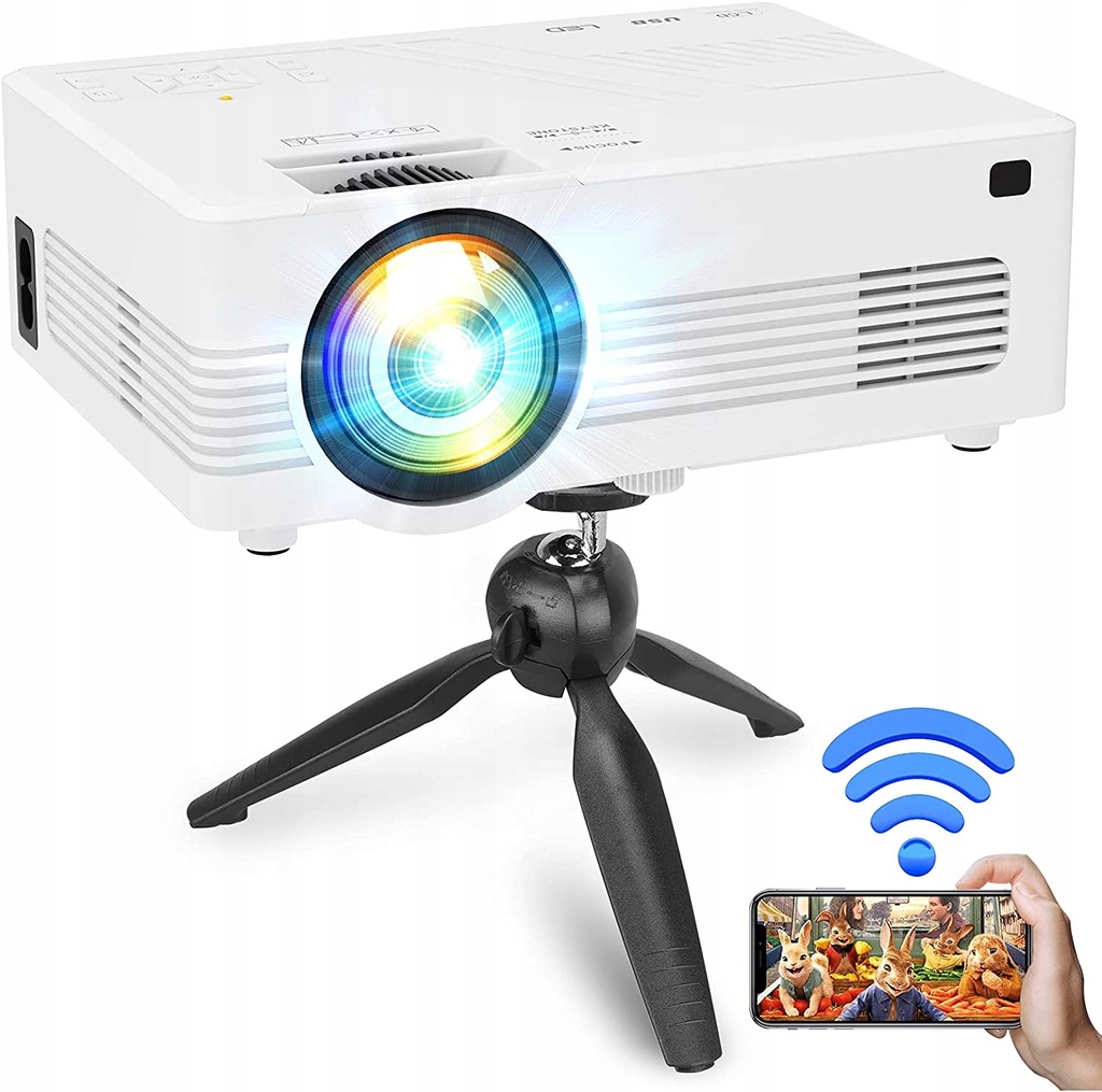 MINI Projektor WiFi qkk ak-83 1080P Full HD WIFI - 13501943933 ...