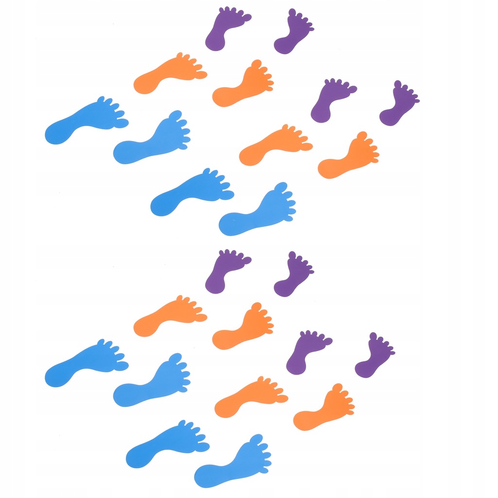 FOOTPRINT STICKERS FLOOR 27 PAIRS - 14478902358 - oficjalne archiwum Allegro