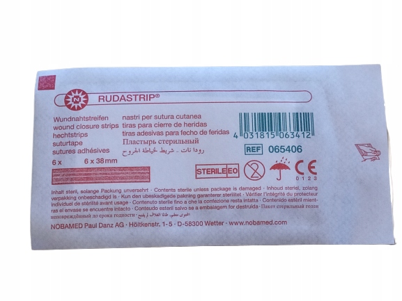 Paski plastry do zamykania ran Rudastrip 6x38 mm - 12500122262 ...