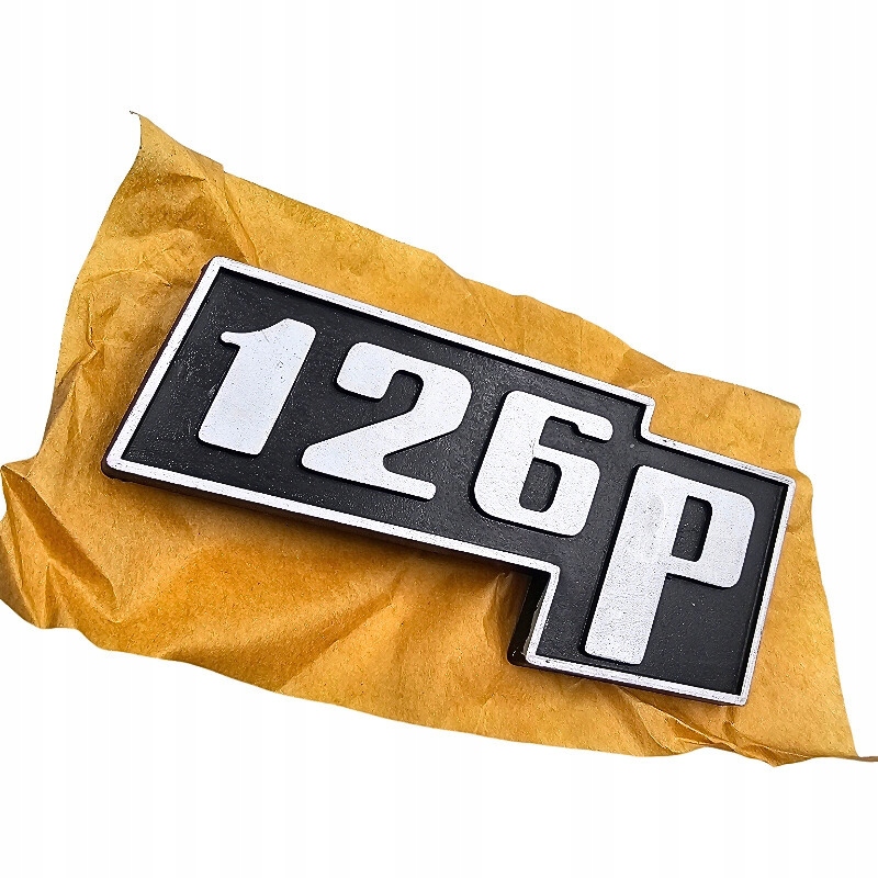 Fiat 126p emblemat znaczek napis nowy - 14816445926 - oficjalne ...
