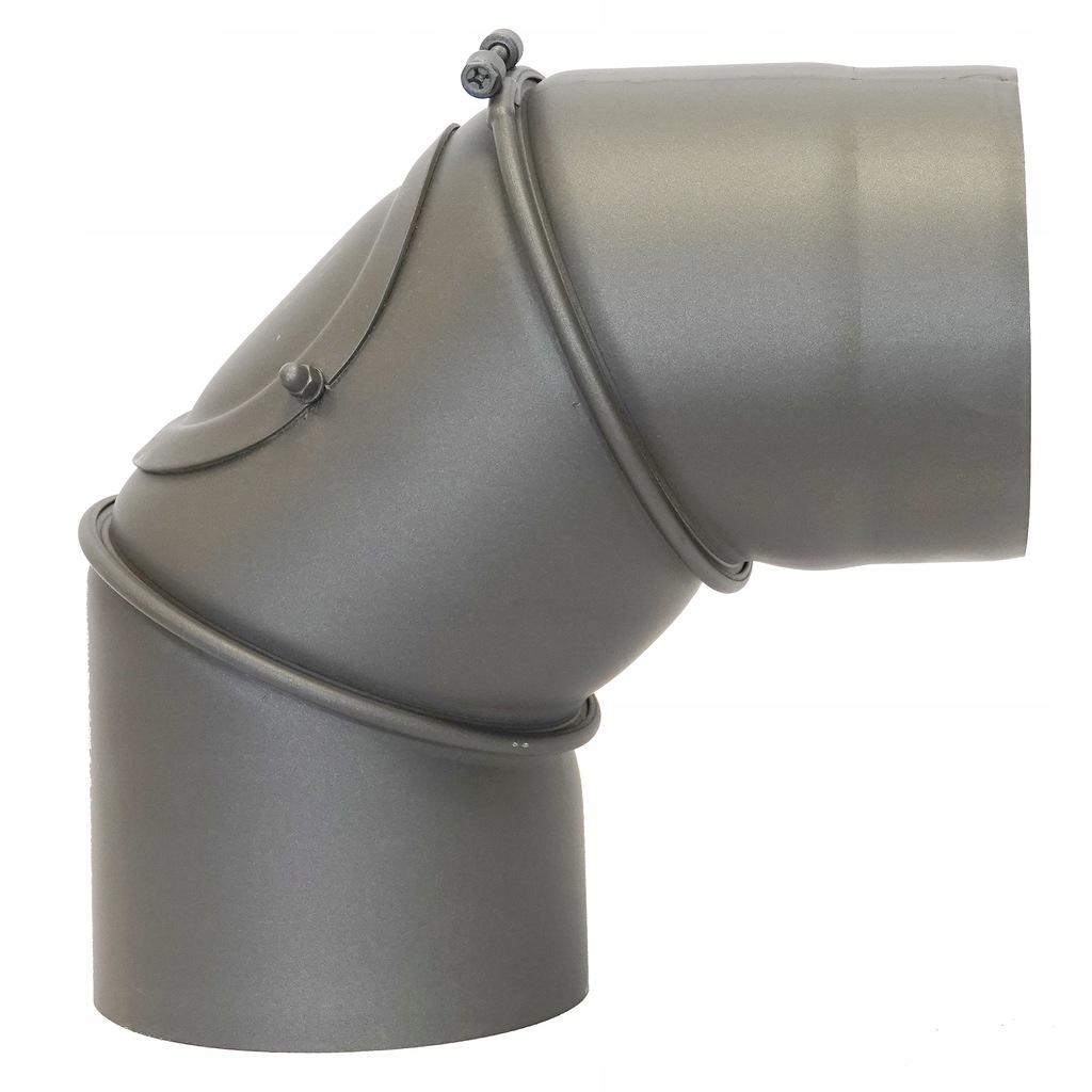 Kolano spalinowe kominowe nastawne 90° fi 150 mm - 11838172936 - oficjalne archiwum Allegro